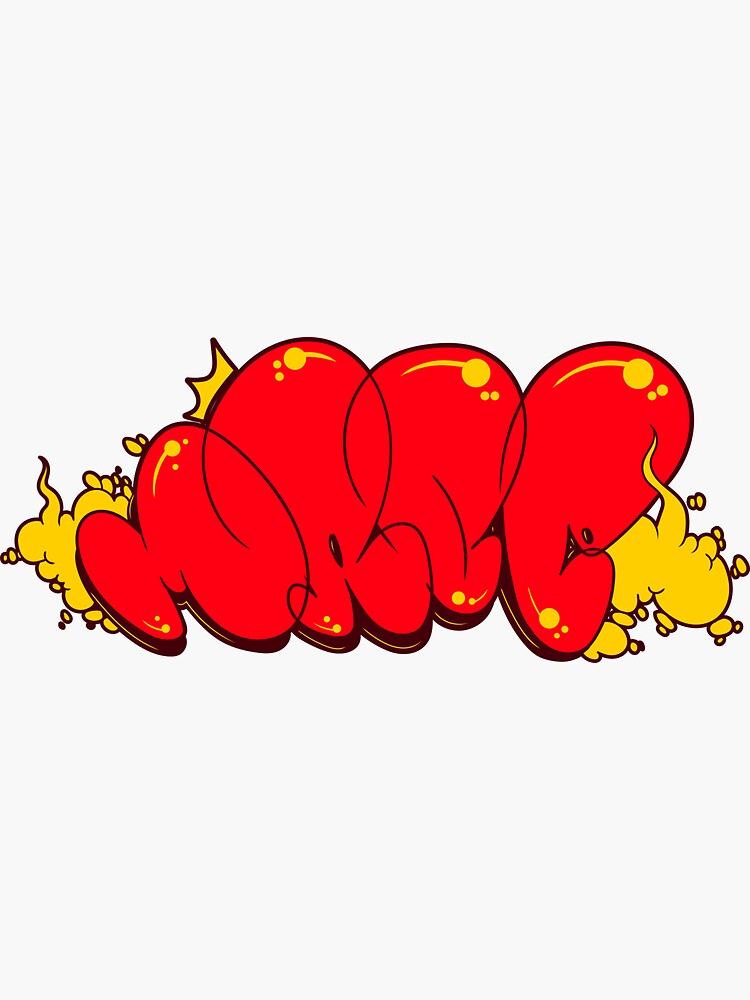 "Graffiti Mace" Sticker for Sale by stikitot | Redbubble