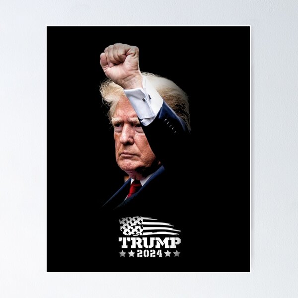 "Donald Trump 2024" Poster by Mikalozan | Redbubble