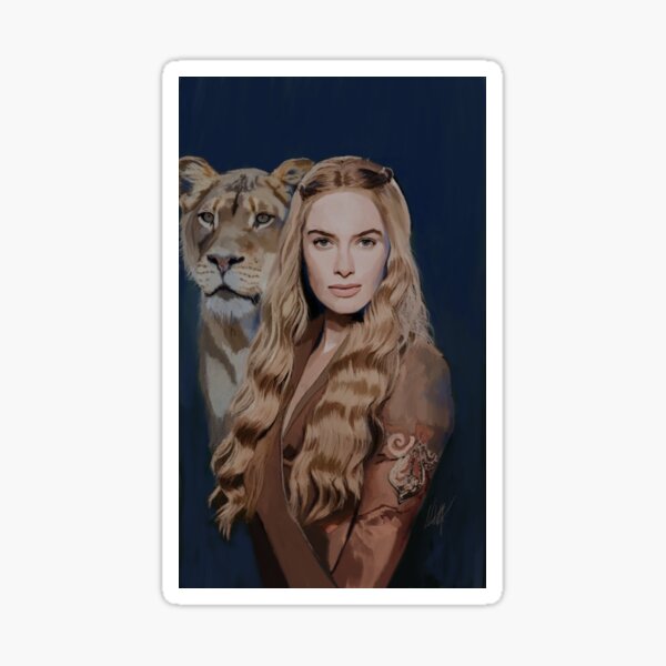 "The Lioness" Sticker for Sale by NRPerignon | Redbubble
