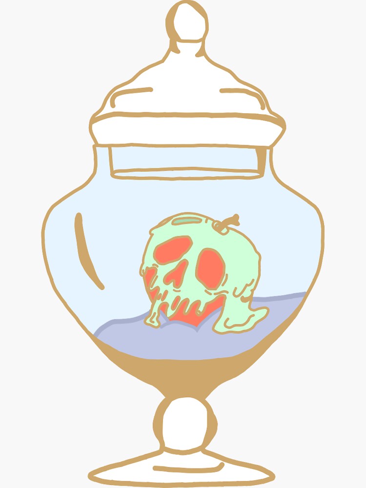"Enchanted Artifacts: Poison Apple" Sticker for Sale by LilBeanShop ...
