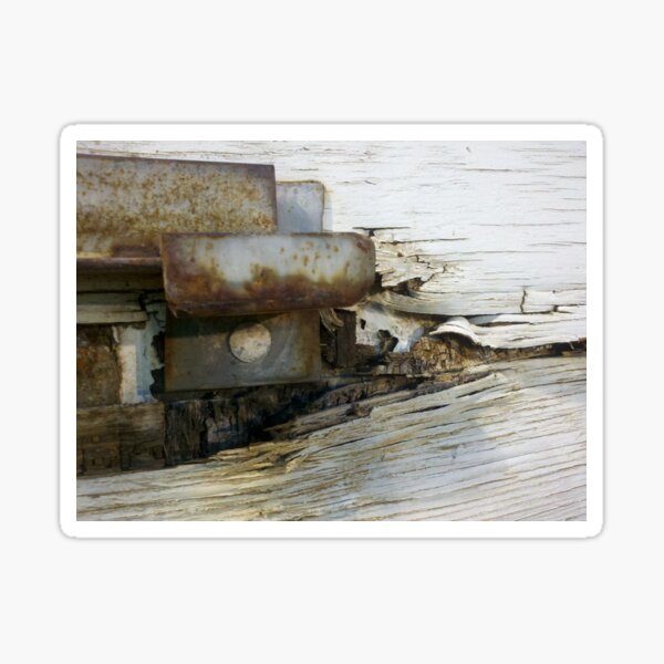 "Rust & Splinters" Sticker for Sale by brodrickmade | Redbubble