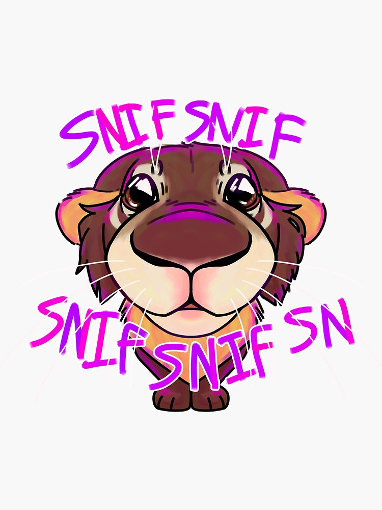 "SNIF SNIF Tiba" Sticker for Sale by ArtofaVegetable | Redbubble