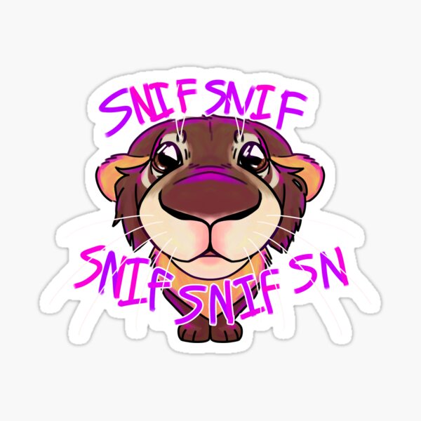 "SNIF SNIF Tiba" Sticker for Sale by ArtofaVegetable | Redbubble