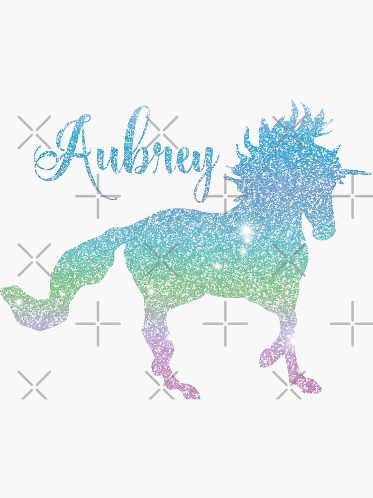 "Aubrey Unicorn" Sticker for Sale by circus-unicorn | Redbubble