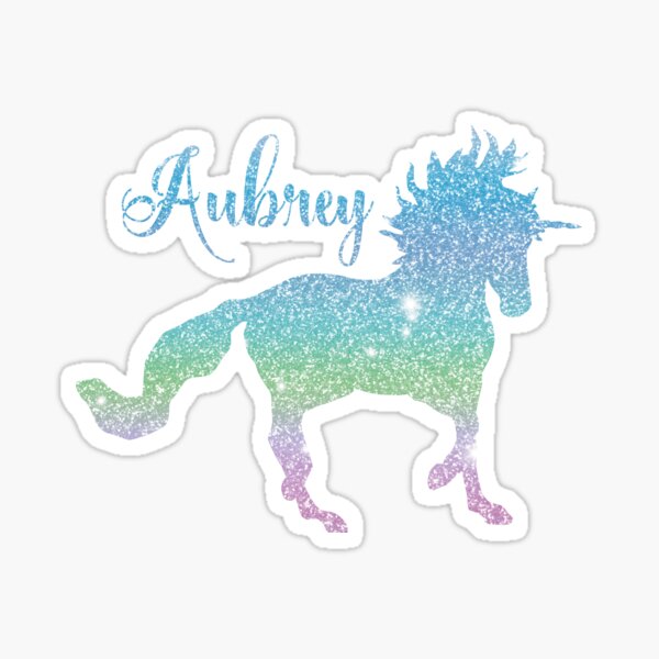 "Aubrey Unicorn" Sticker for Sale by circus-unicorn | Redbubble