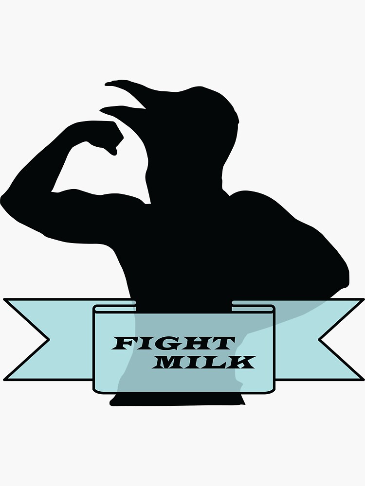 "Fight Milk Original" Sticker for Sale by akgwilliams | Redbubble