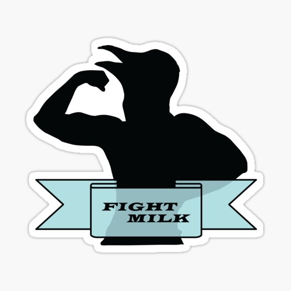 "Fight Milk Original" Sticker for Sale by akgwilliams | Redbubble