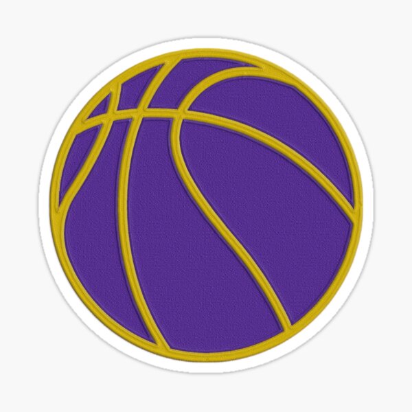 "Embroidered Basketball " Sticker for Sale by theredfoxs | Redbubble
