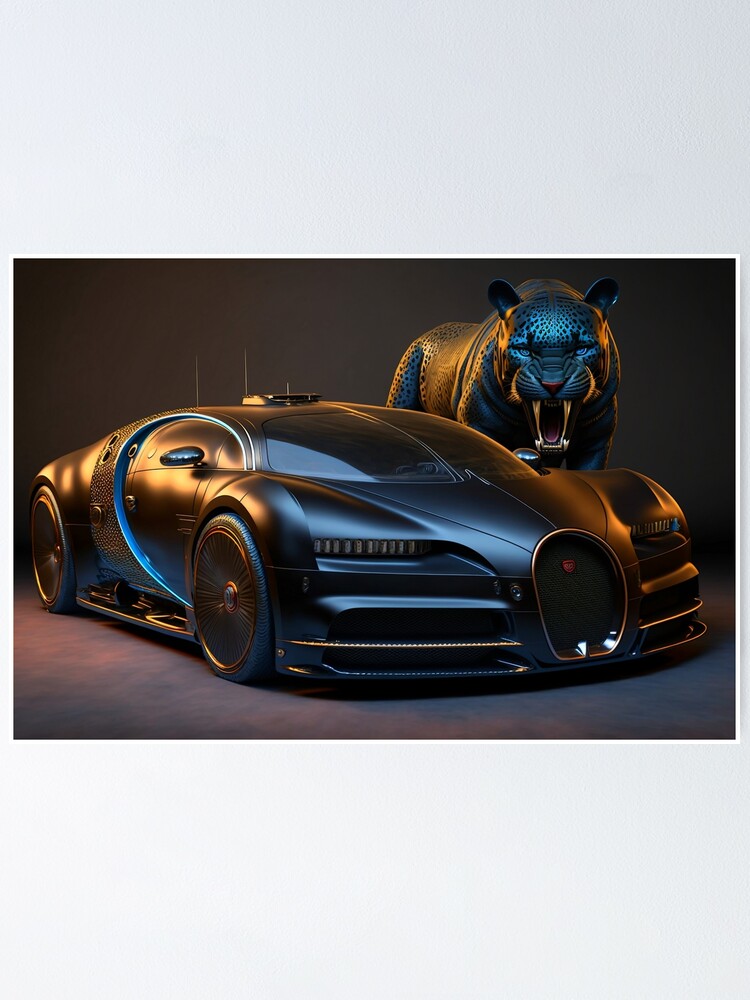 "Bugatti Chiron vs Black Panther" Poster for Sale by EnjoyDigitalArt ...
