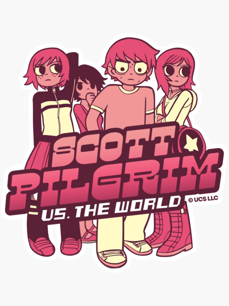 "Scott Pilgrim " Sticker for Sale by ElioMakesStuff | Redbubble