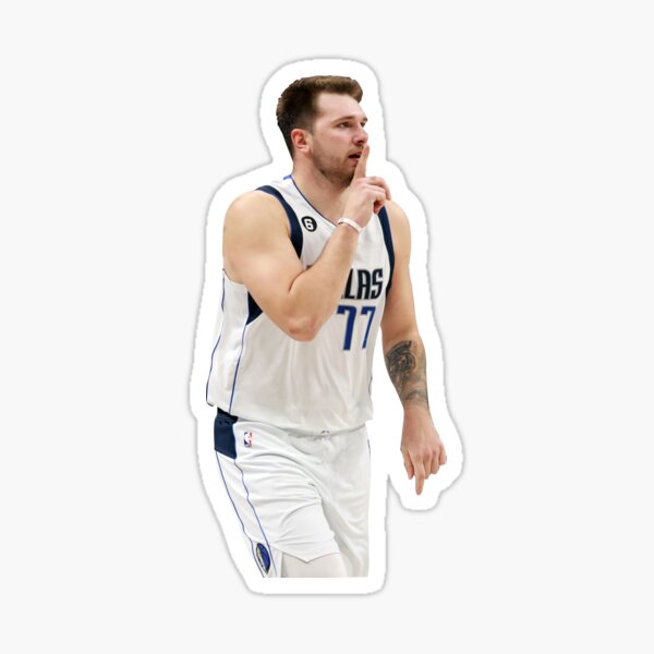 "Luka Doncic " shush " Celebration" Sticker for Sale by TimLargen12 ...