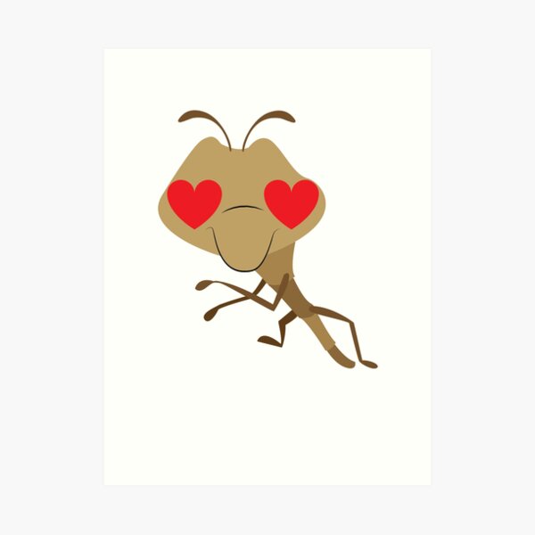 "Praying Mantis Emoji " Art Print by HippoEmo | Redbubble