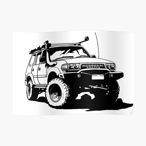 "80 SERIES LANDCRUISER" Poster for Sale by ChasingAdv | Redbubble