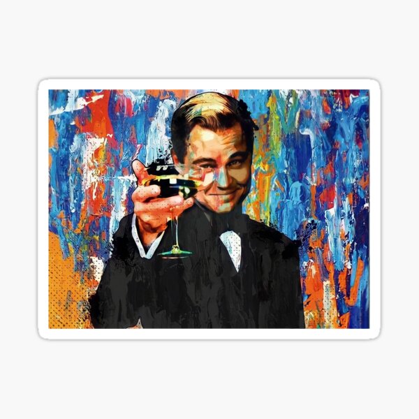 "Leonardo Dicaprio The Great Gatsby " Sticker for Sale by LillyHauser ...