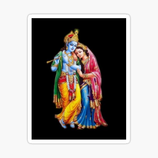 "Radha Krishna Indian Gods" Sticker for Sale by vidasandi | Redbubble