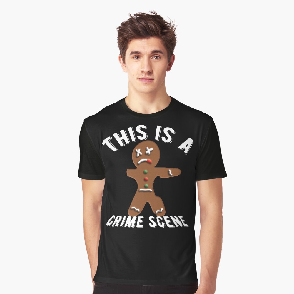 "This Is A Crime Scene Dead Gingerbread Man" Art Board Print for Sale ...