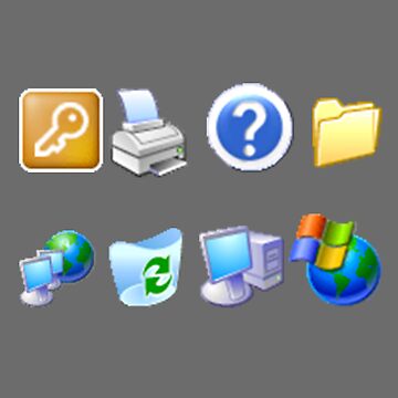 "Windows XP Icons" Sticker for Sale by Awpie | Redbubble