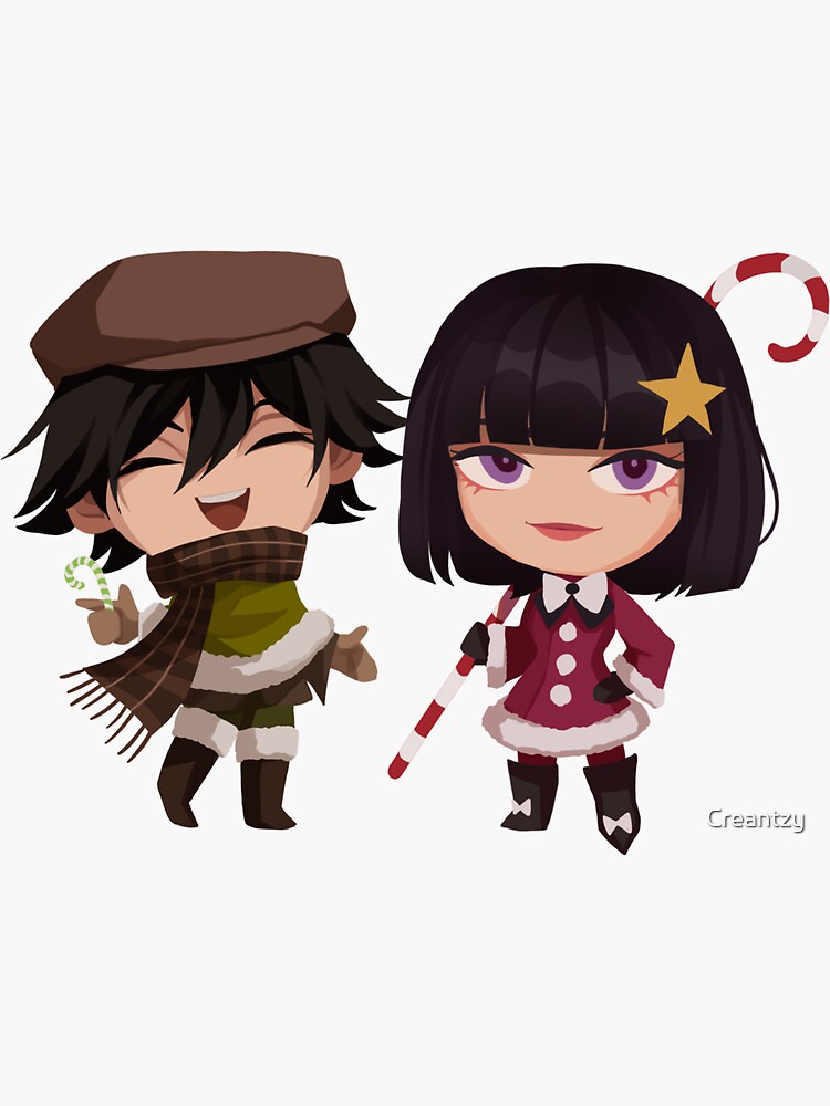 "Winter Chibi Ranpo and Yosano" Sticker for Sale by Creantzy | Redbubble
