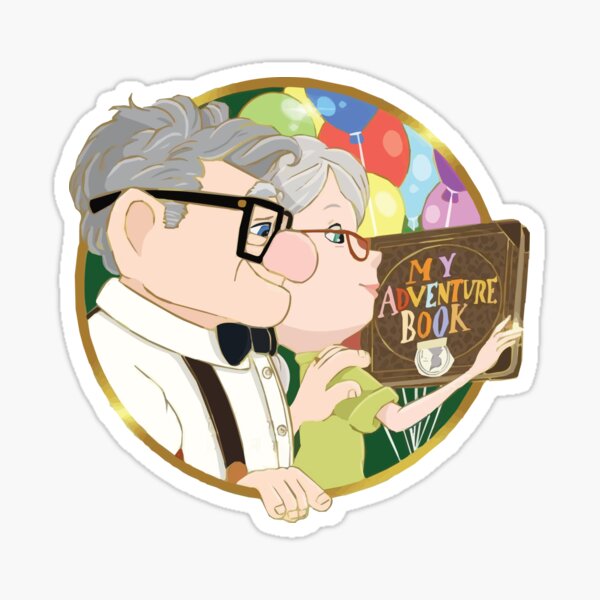"Carl and Ellie" Sticker for Sale by GeneralAladeen | Redbubble