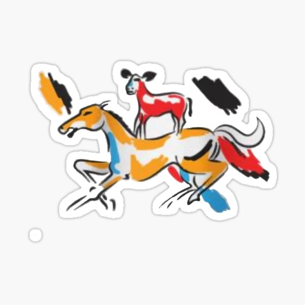 "Bollywood Movie Welcome Funny Majnu Bhai Painting" Sticker for Sale by ...