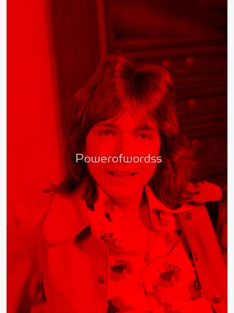 "David Cassidy - Celebrity" Spiral Notebook for Sale by Powerofwordss ...