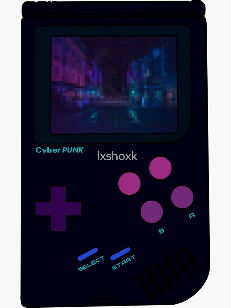 "Cyberpunk Handheld Game" Sticker for Sale by lxshoxk | Redbubble
