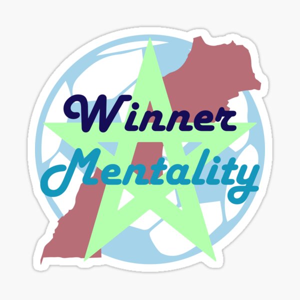 "Winner Mentality" Sticker for Sale by Amazigh-i7orran | Redbubble