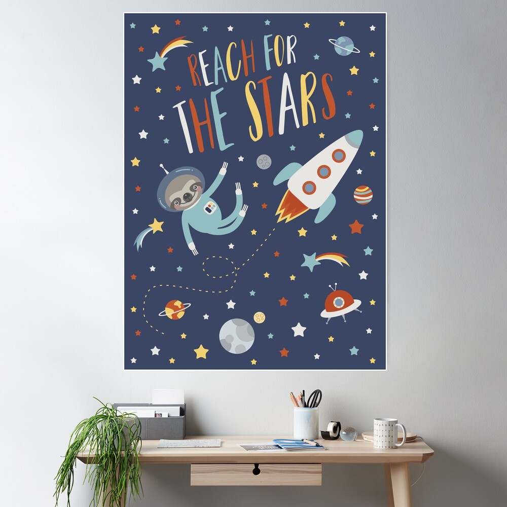 Reach For The Stars Astronaut Sloth