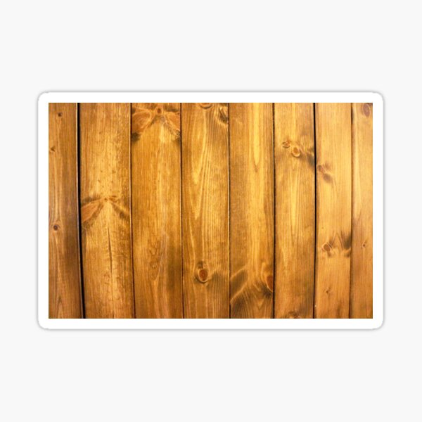 "Varnished Wooden Wall Panels" Sticker for Sale by pinkal | Redbubble