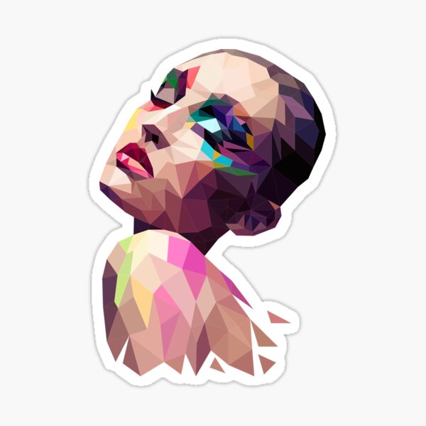 "Abstract Women Face" Sticker for Sale by DanDesignn | Redbubble