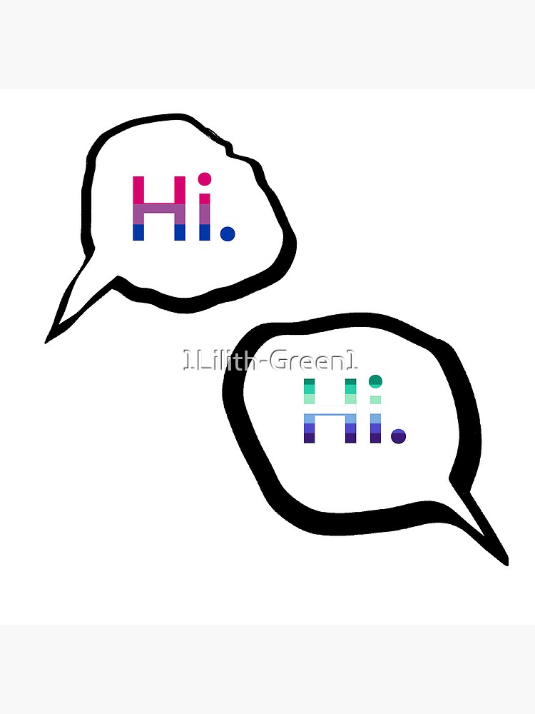 "Hi Nick and Charlie Bisexual Gay Heartstopper" Art Print for Sale by ...