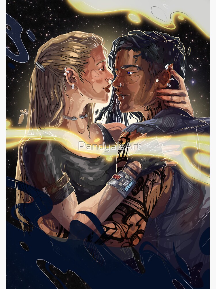 "Day and Night, Crescent City, Ruhn Danaan and Lidia Cervos" Sticker ...