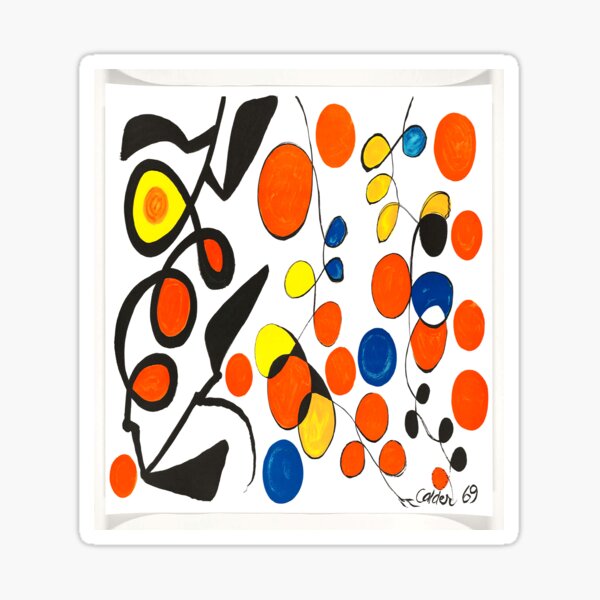 " alexander calder 67" Sticker for Sale by AZLAM | Redbubble