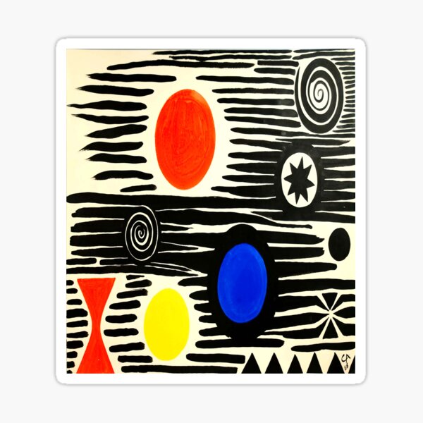 "alexander calder 90" Sticker for Sale by AZLAM | Redbubble