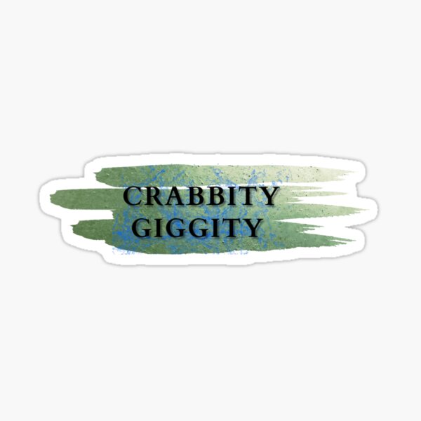 "Crabbity Giggity" Sticker for Sale by Family-Outfits | Redbubble