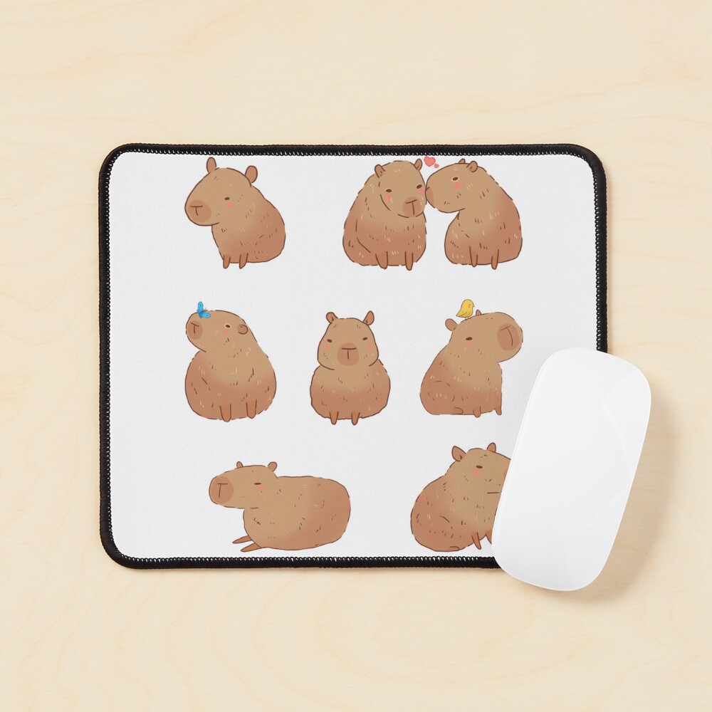 "Cute capybaras drawing " Art Print for Sale by Mayarart | Redbubble