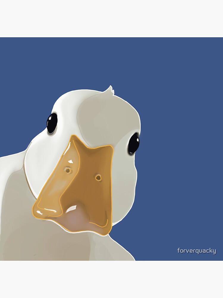 "DUCKFACE!!!" Sticker for Sale by forverquacky | Redbubble