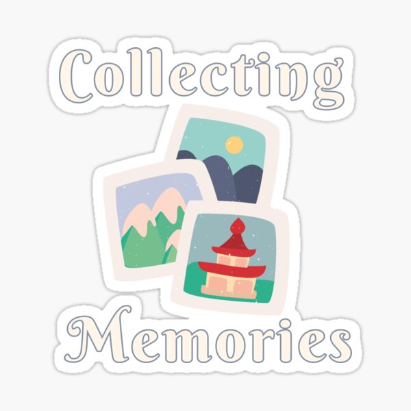 "Collecting memories" Sticker for Sale by Sakshi-S | Redbubble