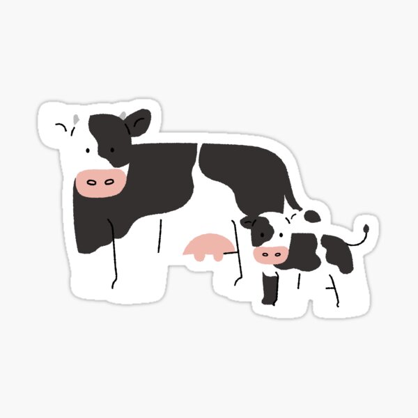 "Milk Cow" Sticker for Sale by J-Archive | Redbubble