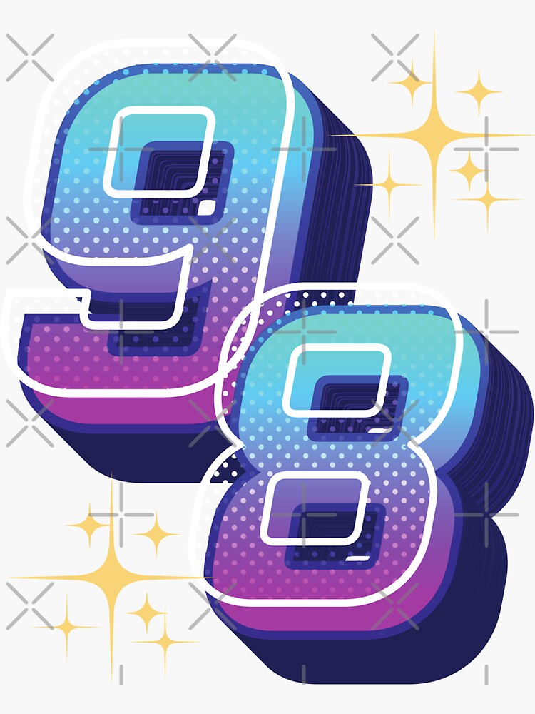 "Powerful numbers." Sticker for Sale by RonelM | Redbubble