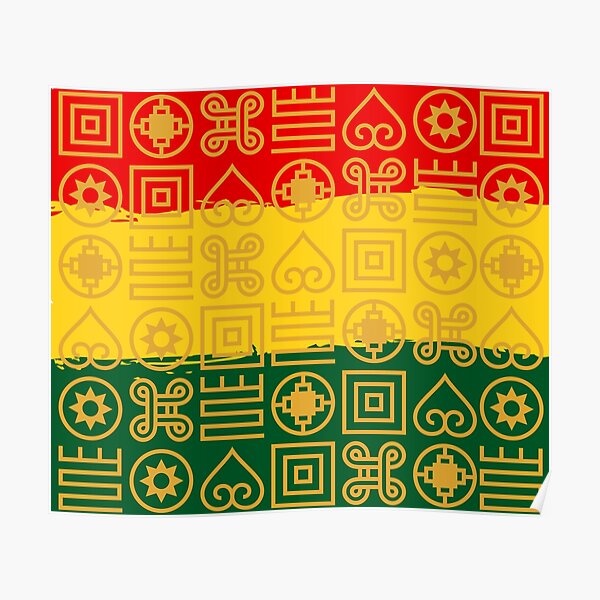 "Ghana Flag Colours and Symbols" Poster for Sale by AfriStyleUK | Redbubble