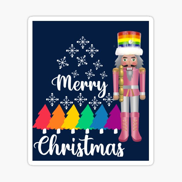"Merry Pride Christmas, Pride Nutcracker With Rainbow Hat, LGBTQ Pride ...