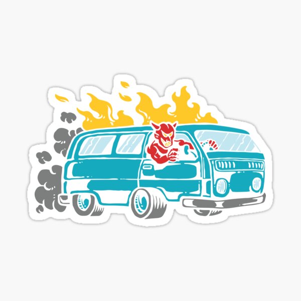 "Destination hell" Sticker for Sale by sarasa17 | Redbubble
