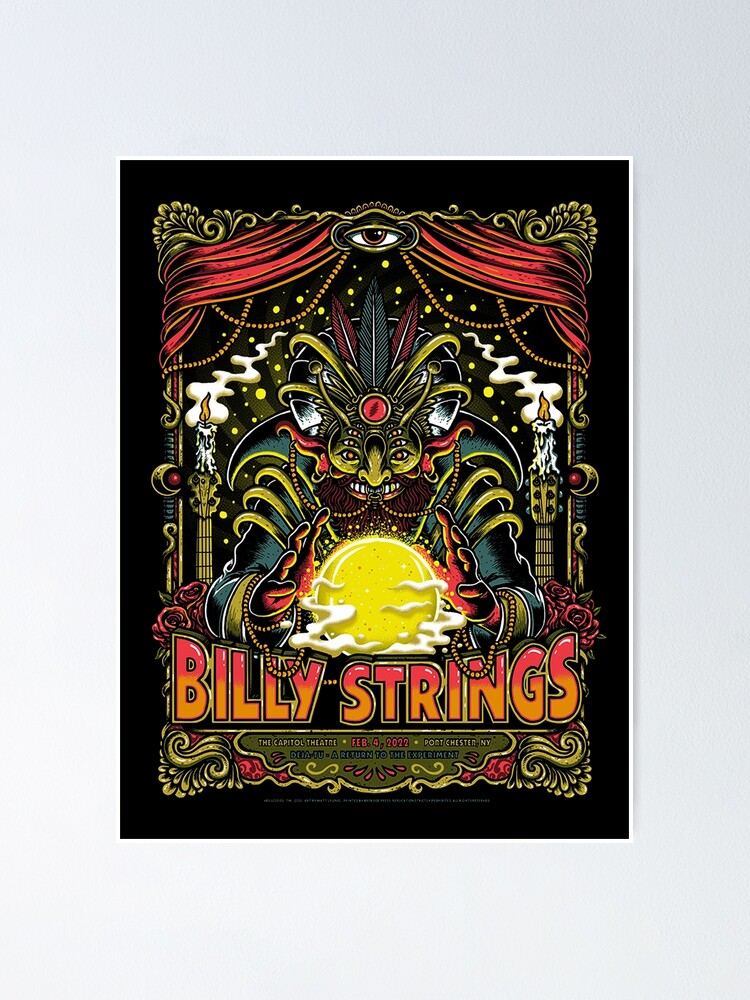 "Billy Strings American guitarist bluegrass musician" Poster for Sale ...