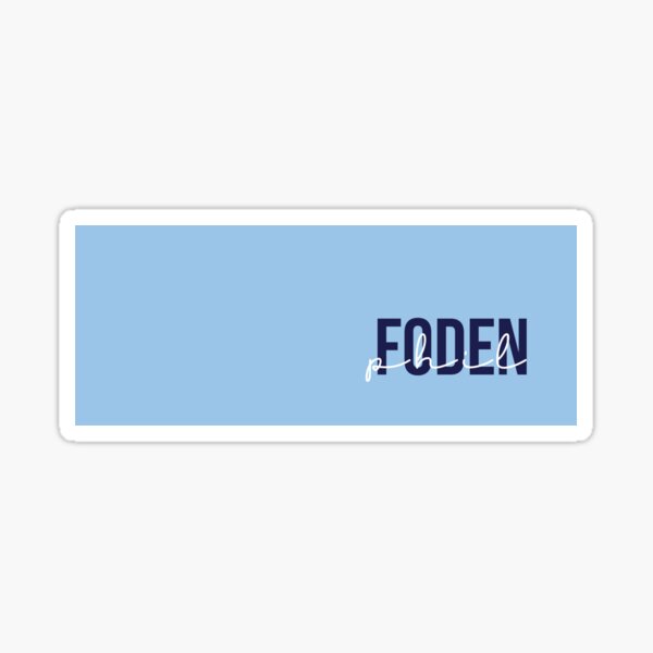 "Phil Foden - Bold Cursive 22/23 Season" Sticker for Sale by GotchaFace ...