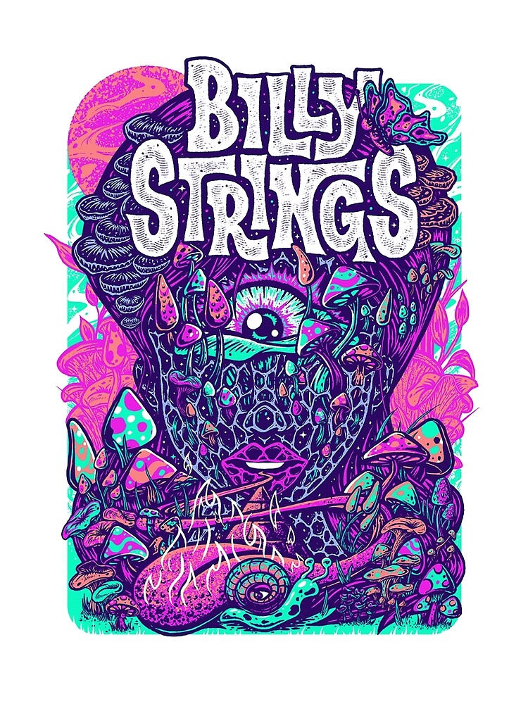 "Billy Strings tour poster American guitarist bluegrass musician ...