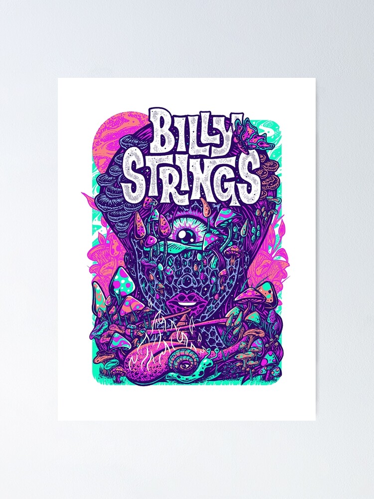 "Billy Strings tour poster American guitarist bluegrass musician ...