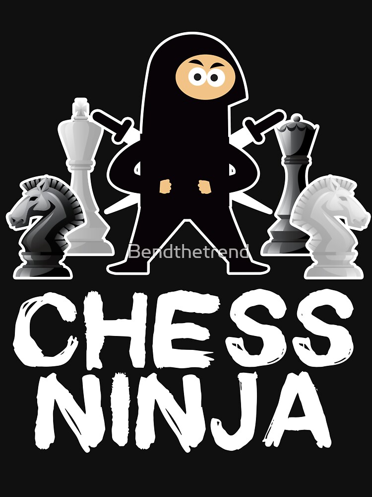 "Chess Ninja Geek Board Game Master Checkmate T-Shirt" T-shirt by ...