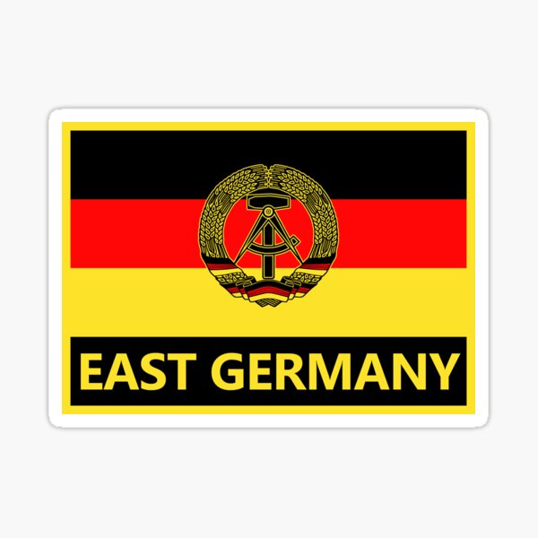 "East German Flag" Sticker for Sale by sirglennbo | Redbubble