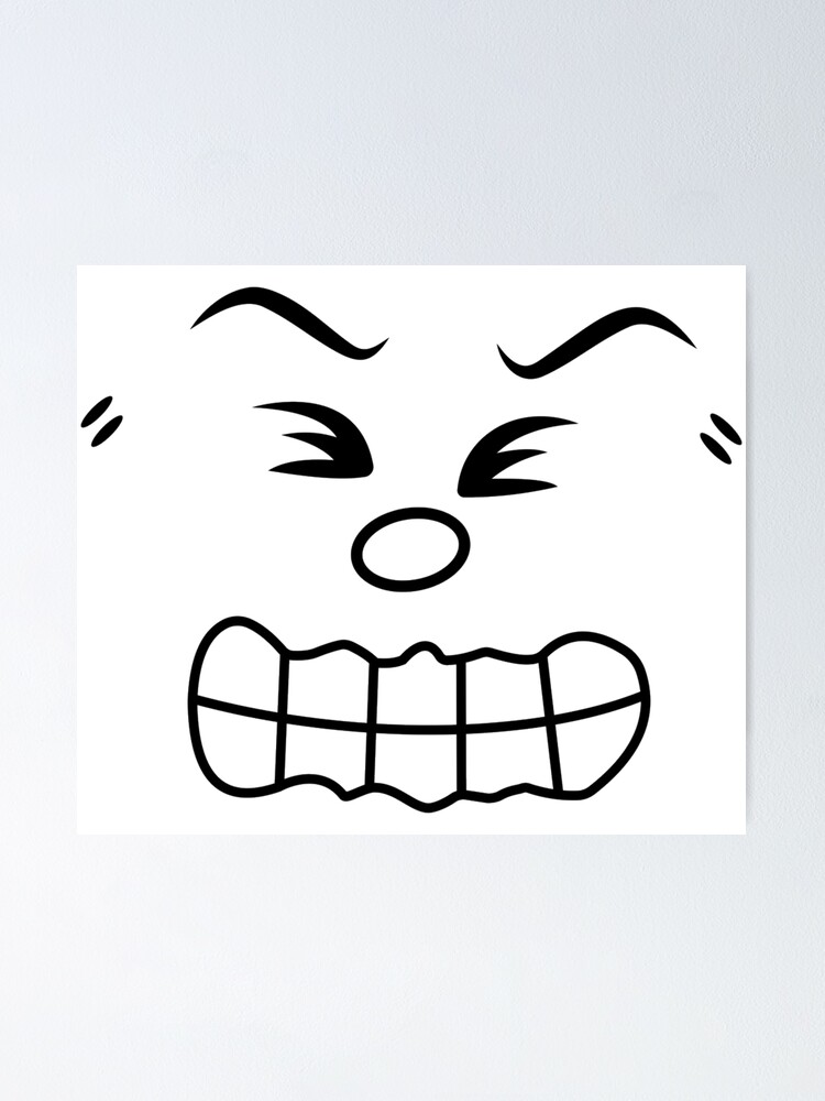 Poster « émoticônes,Emoticon , Emotion, yell , emoji , Screech », par ...